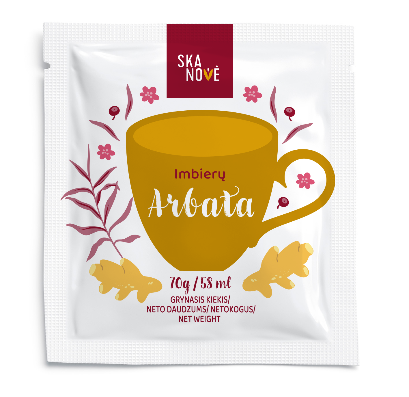 Imbierų arbata 25 vnt.x70 g | Skanove