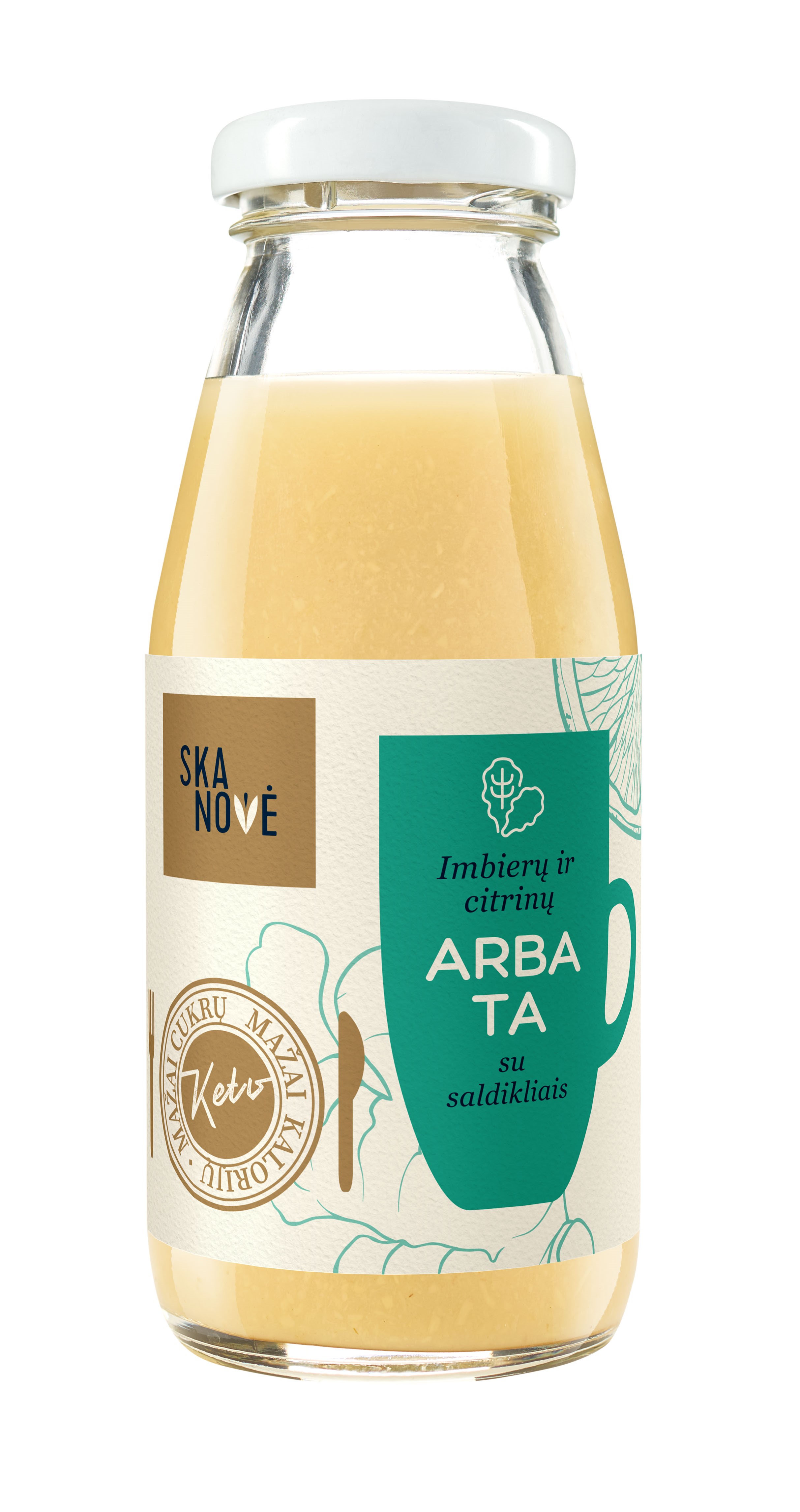 Imbierų ir citrinų arbata su saldikliais 200 g | Skanove